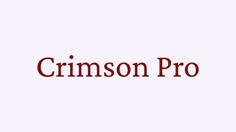 Free Font Friday: Crimson Pro | Sessions College